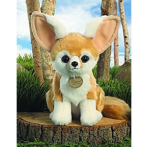 Aurora® Realistic Miyoni® Fennec Fox Stuffed Animal - Lifelike Detail - Cherished Companionship - Brown 9 Inches