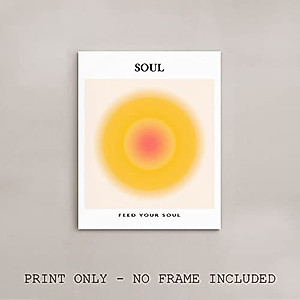 Double Devil's Inspirational Wall Art Positive Affirmations Wall Decor Aura Poster Y2K Room Decor Aesthetic Preppy Pictures | Mind Body Soul Heart | Pack of 4, Unframed 8x10