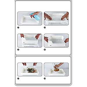RUBYHOME Super Large Rabbit Litter Box 15" L x 12" W, Rabbit Potty Box Litter Pan for Cage, Extra Large Bunny Restroom Litter Tray Rabbit Toilet