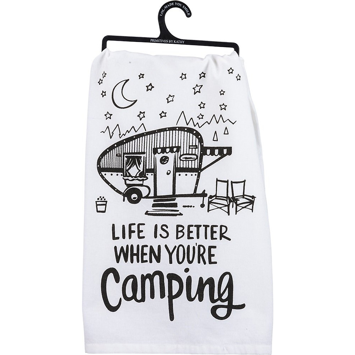 Primitives by Kathy Camper Towel Bundle - Happy Campers and Life is Better