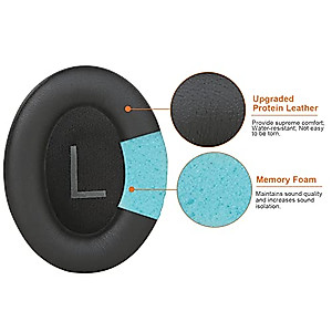 Earpads for Bose QuietComfort 45 QC45 QC35 ii QC35 Ear Pads Headphones Ear Cushions Replacement with Upgraded Memory Foam