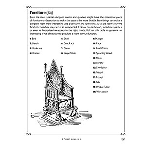 Random Tables: Dungeons and Lairs: The Game Master's Companion for Creating Secret Entrances, Rumors, Prisons, and More