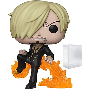 POP One Piece - Vinsmoke Sanji (Fishman) Funko Pop! Vinyl Figure (Bundled with Compatible Pop Box Protector Case) Multicolor 3.75 inches
