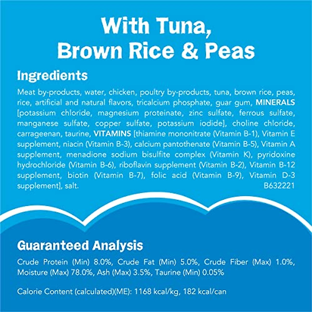 Friskies Purina Wet Cat Food Pate Ocean Favorites with Natural Tuna, Brown Rice and Peas - (24) 5.5 oz. Cans