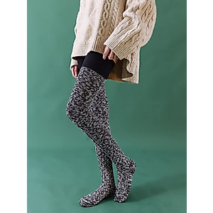 HYTENSUN Women Thigh High Cotton Knitted Winter Boot Sock Vintage Cozy Warm Extra Long Leg Warmer Over the Knee High Stocking