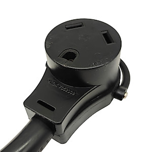 Parkworld 69953 Shore Power 50A Male NEMA SS2-50P to TT-30R RV 30A Female Adapter Cord 125V 1.5FT