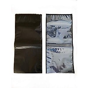 Black/Clear Precut 5mil Vacuum Bags - (50/Pack) (11x24)