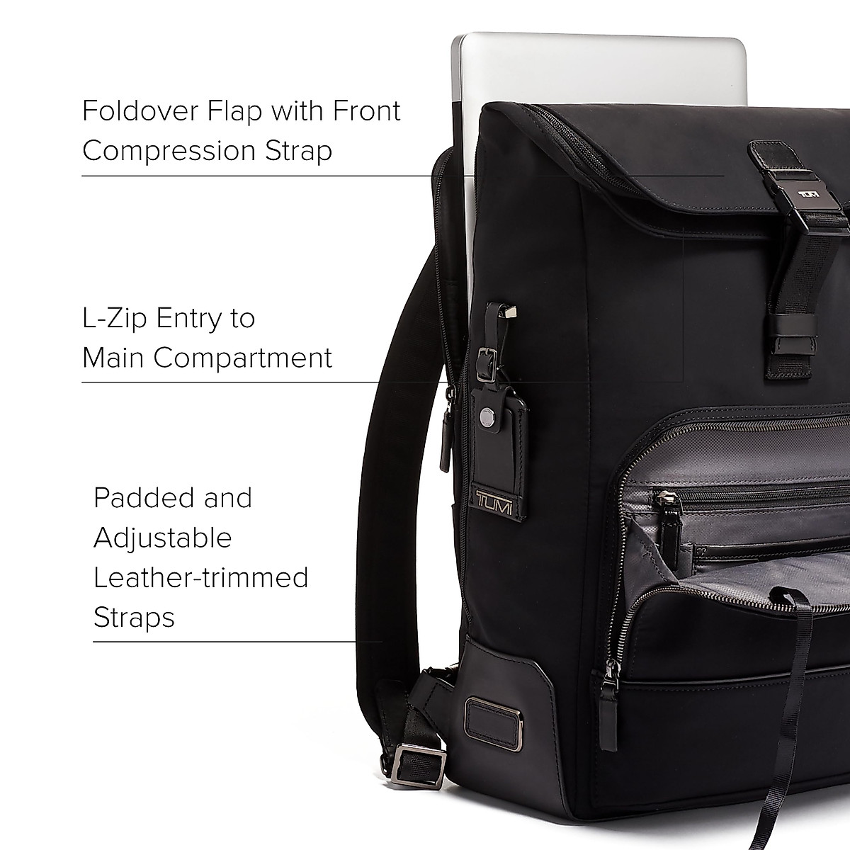 TUMI - Harrison Osborn Roll Top Laptop Backpack - 15 Inch Computer Bag for Men and Women - Black