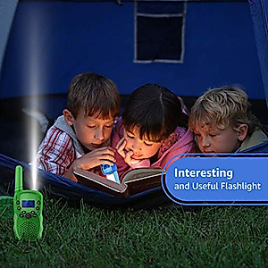 Wishouse Walkie Talkies 5 Pack Long Range, Family Wearable Radio for Kids Adults,Girls Boys Army Toys with Flashlight Lanyards for Outdoor Camping Games Cosplay Xmas Birthday Gift Children