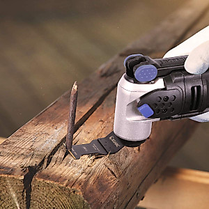 EZARC Carbide Oscillating Saw Blades, Multitool Blades Quick Release for Hard Material, Hardened Metal, Nails, Bolts and Screws, 3-Pack