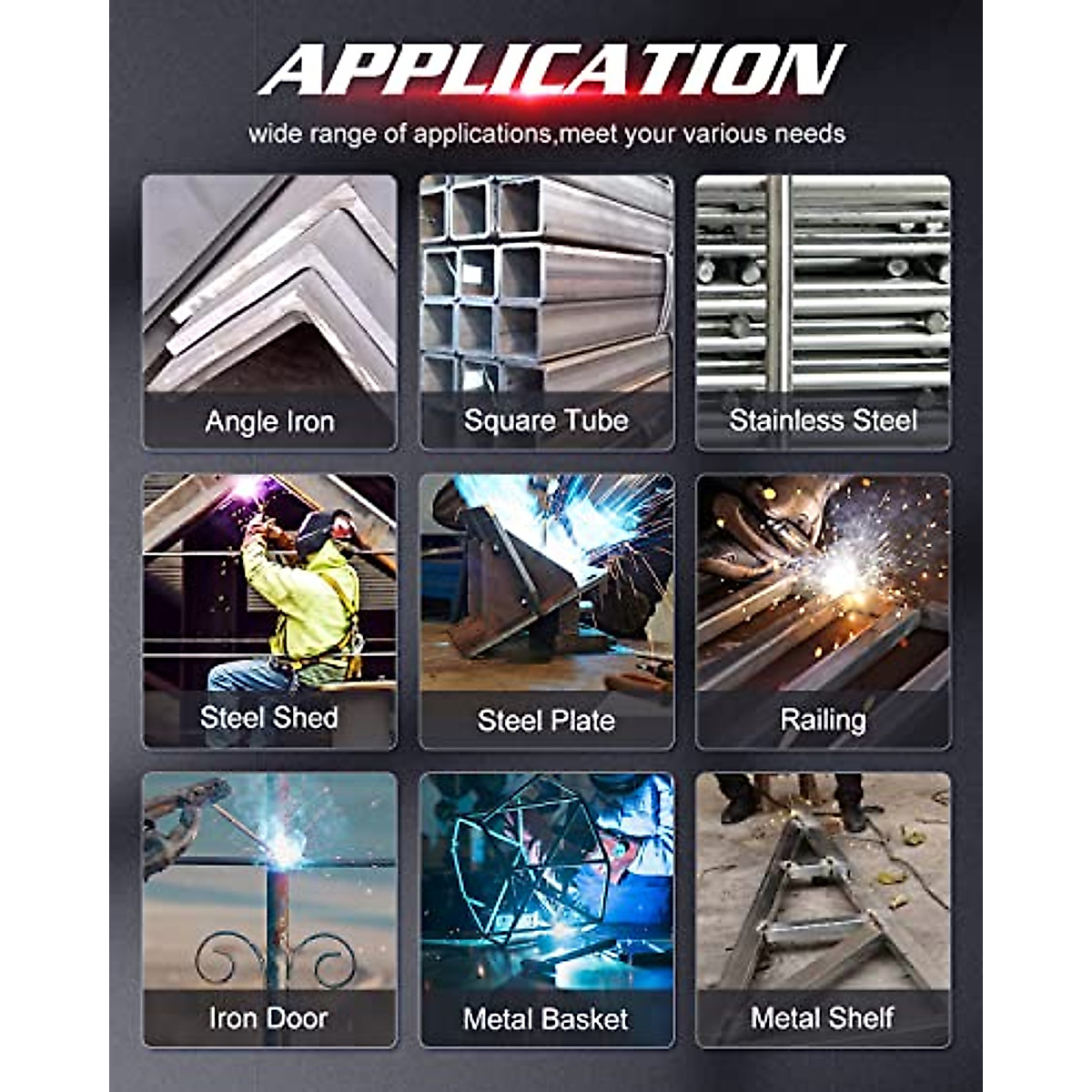 【Delete】ANDELI 110V/220V Multiprocess MIG Welder - MIG CUT TIG& MMA Welding and Flux Welding Without Gas LED Screen 5 in 1 Inverter MIG Welding Machine MCT-416