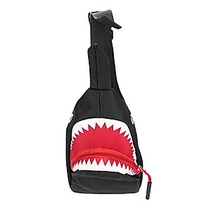 ITODA Shark Sling Bag Shoulder Chest Crossbody Backpack Outdoor Travel Casual Daypack for Gym, Hiking, Running, Cycling, Camping