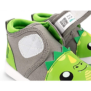 ikiki Squeaky Shoes for Toddlers/Little Kids (Fierce Dragon, Green, Size 8)