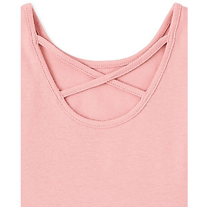 The Children's Place Baby Toddler Girls Sleeveless Fashion Skater Dress, Jungle Wonder/Crystal Pink 2-Pack, 4T