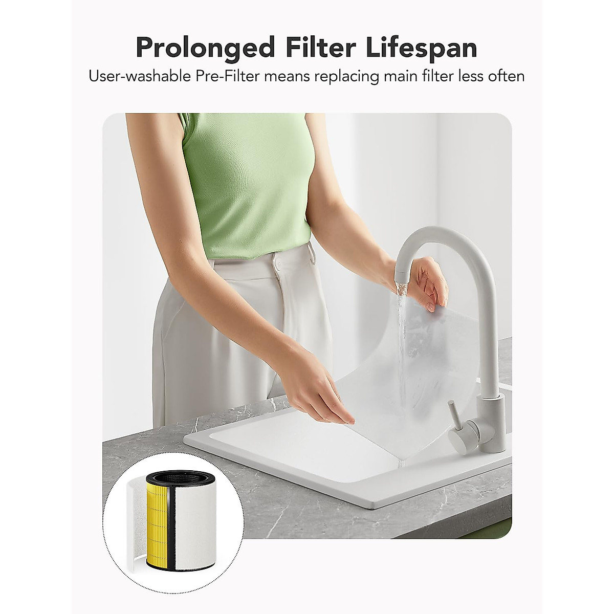 Govee Air Purifiers Pro for Home Large Room up to 1837ft² with PM2.5 Sensor, WiFi Smart Home Air Purifier Large Room, H13 True Hepa Air Purifier for Smoke, Pet Hair, Odors, 24dB Air Cleaner, Auto Mode