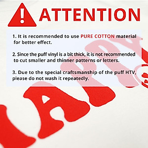 HTVRONT Black Puff HTV Vinyl Roll - 10" x 6ft, 3D Puff Heat Transfer for T Shirts, Cricut & Cameo - Easy to Cut, Weed & Transfer