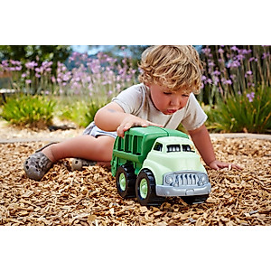 Green Toys Recycling Truck, Green FFP - Pretend Play, Motor Skills, Kids Toy Vehicle. No BPA, phthalates, PVC. Dishwasher Safe, Recycled Plastic, Made in USA.