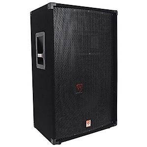 (2) Rockville RSG15 15 3-Way 1500 Watt 8-Ohm Passive DJ/Pro Audio PA Speaker Black