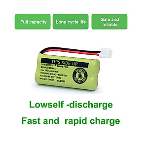 BT18433 BT28433 BT184342 BT284342 BT183348 BT283348 BT-1011 Replacement Battery Compatible for Phone CS6209 CS6219 CS6229 DS6151 89-1330-01-00 CPH-515D(Pack of 3)