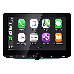 Kenwood DMX1037S 10.1" High Definition Car Stereo Receiver with Capacitive Touch Panel