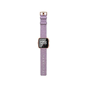 Fitbit Versa Special Edition Smartwatch with Woven Band - Lavender / Rose Gold (Renewed)