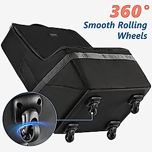 Car Seat Travel Bag with Wheels, Padded Car Seats Backpack, Large Durable Carseat Travel Bag for Airplane, Airport Gate Check Bag, Carseat Cover Bag with Padded Shoulder Strap, Gift for New Parents