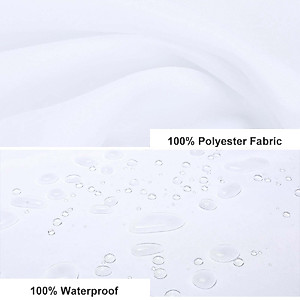 GemGam Cat Winter Shower Curtain with Bathroom Sets and Rugs 4PCS Decor Cute Kitten Xmas Shower Curtain Sets with Non-Slip Rug Toilet Lid Cover U-Shaped Mat with Hooks 72"x72"