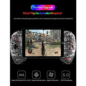 ipega-PG-9083A Wireless 5.0 Smart PUBG Mobile Game Controller Retractable Game Gamepad for iOS(iOS 11-13.3)/Android Mobile Smartphone Tablet, for Samsung Galaxy S22/S21+ /S20+5G/Note 20 Note 10/A53 5G