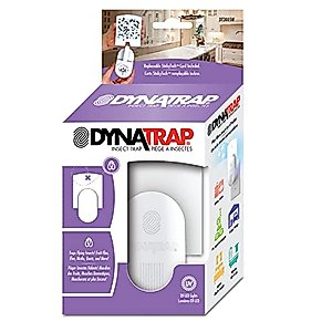 DynaTrap DT3005W DOT Indoor Plug-In Fly Trap for Flies, Fruit Flies, Moths, Gnats, & Other Flying Insects – Protects up to 400 Sq Ft