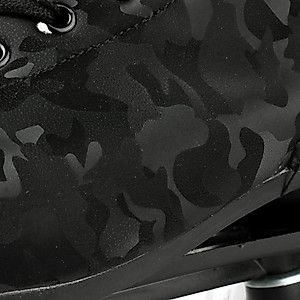 Risup Roller Skates for Women and Men Cowhide High-Top Shoes Classic Double-Row Roller Skates Four-Wheel Roller Skates for Men Girls Unisex Christmas