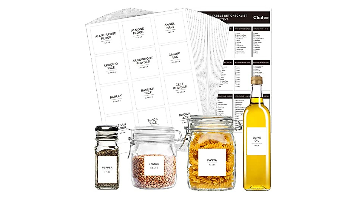 434 Minimalist Waterproof Kitchen Pantry Labels & DIY