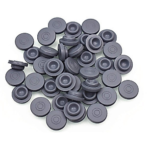 SUCOHANS 100 peices Mushrooms Self Healing Injection Ports, 20mm Rubber Bottle Stoppers, For 13 mm (0.51in) diameter opening Mason Jar Lids