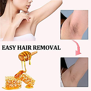 Beeswax Hair Removal Mousse, Mousse Hair Removal Spray, Gentle Beeswax Hair Removal Honey Mousse Spray Moisturizing Hair Removal Spray for Women