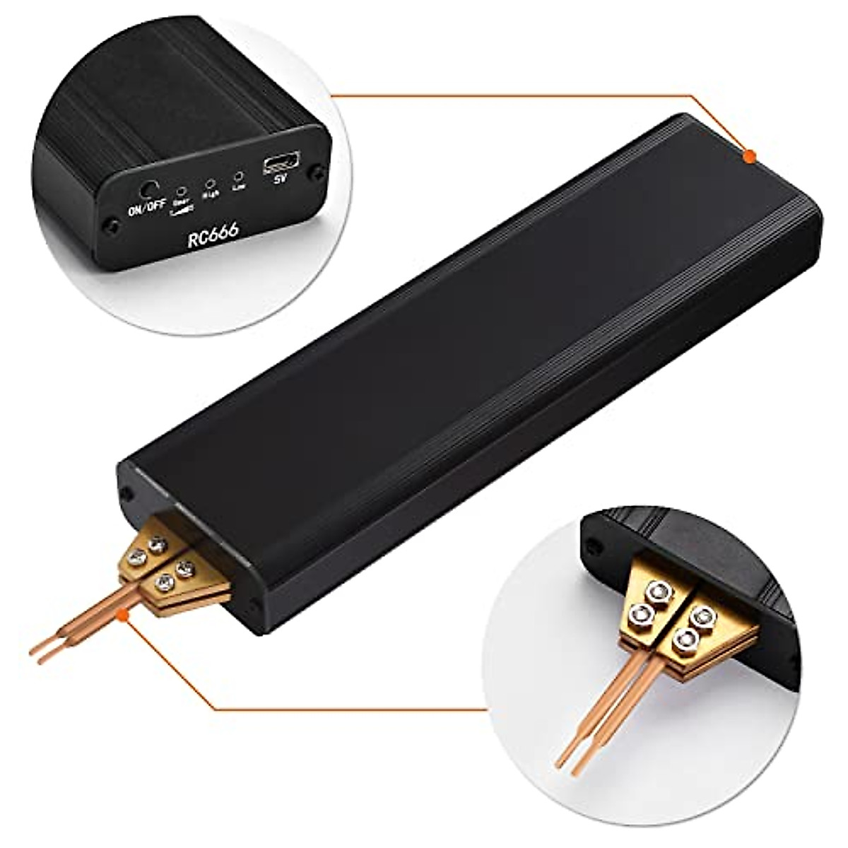 Aideepen Spot Welder,Portable Spot Welder Machine 5 Gears Adjustable Handheld Spot Welder 0.1~0.15mm Thickness Nickel Sheet Welder 5V 2A