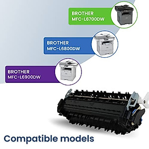 D00V9L001/D008AK001/D01SE6001 Fuser Unit Kit for Brother HL-L6200DW HL-L6200DWT HL-L6250DW HL-L6300DW HL-L6400DW HL-L6400DWT MFC-L6700DW MFC-L6750DW MFC-L6800DW (110/120 Volt - Up to 200K Pages)