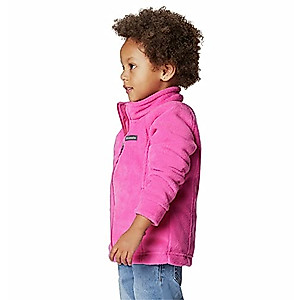 Columbia unisex-baby Benton Springs Fleece Jacket, Pink Ice, 12-18 Months