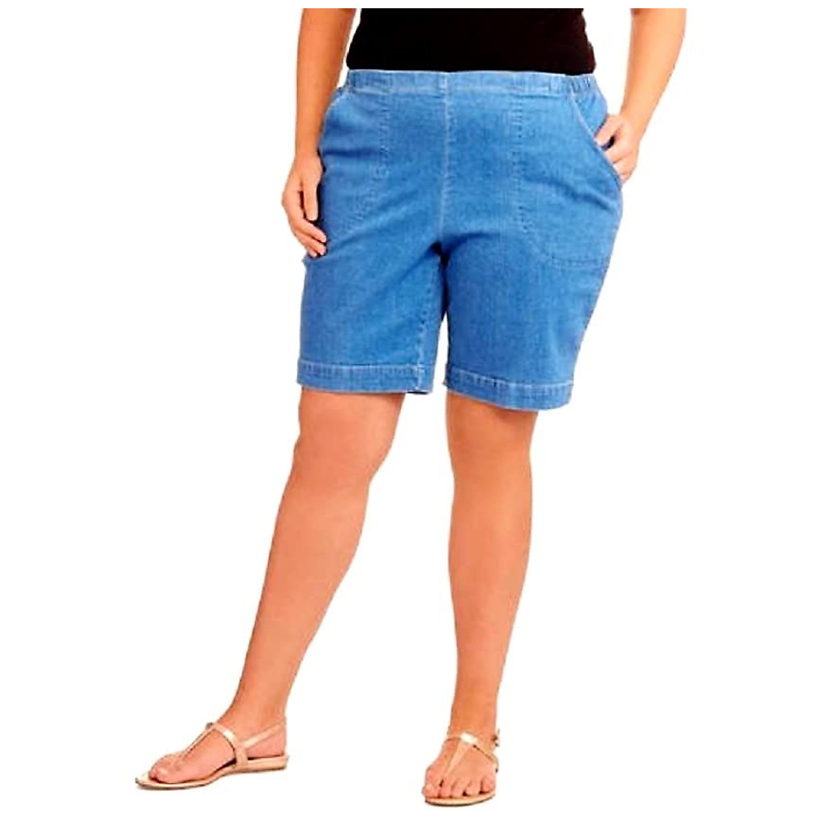 1826 jack david JUST MY SIZE ALLEGRACE Gboomo Levi's Lee WallFlower Women's Plus Size Short Denim Stretch Jeans Shorts