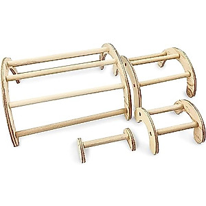 Backyard Barnyard Chick Perch (4 Pack) Made in USA!!! Strong Jungle Gym Natural Wood Roosting Bar Chicken Toys for Brooder and Coop Baby Birds El Pollitos La Pollita Pollos Gallinas Polluelos