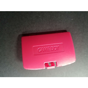 RED / BERRY GAME BOY LOGO COLOR REPLACEMENT BATTERY COVERS LIDS DOOR