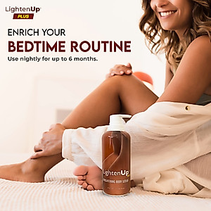 LightenUp, Skin Brightening Lotion - 13.5 Fl oz / 400ml - Moisturizing, Hydrating Body Lotion for Body, Knees, Elbows, Hands, Underarms, with Jamaican Castor Oil and Shea Butter
