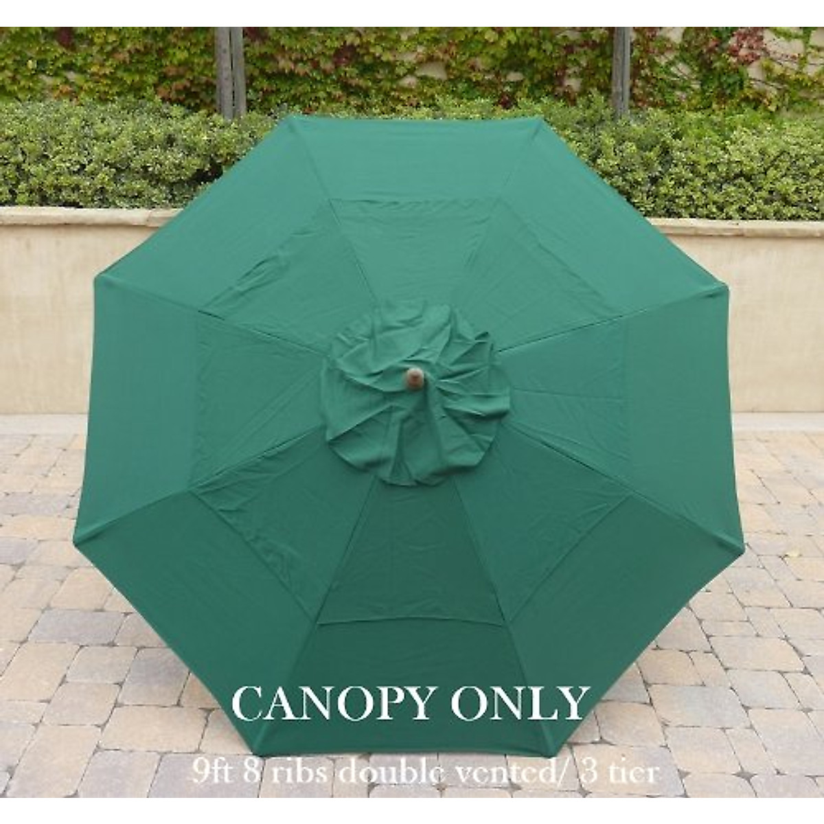 Formosa Covers 9ft Replacement Canopy 8 ribs in Hunter Green (Canopy only)