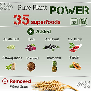 Peacock Max Superfoods Reds and Green Organic Daily Supplement Powder for Immunity, Bloating and Gut Health, Plant-Based, Vegan, Non-GMO Formula with Antioxidants, Prebiotics and Probiotics 11.64 oz