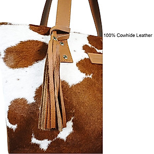 bonanza leathers cowhide leather large shoulder women's handbag with zipper closure H505B (Black)