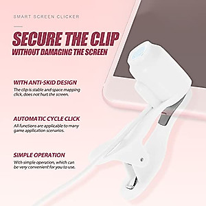 Hemobllo Deals Auto Clicker for Phone: Automatic Phone Screen Auto Phone Clicker USB Automatic Screen Clicker for Gaming Live Broadcast Shopping Pc Accessories Pc Accessories Computer Stand