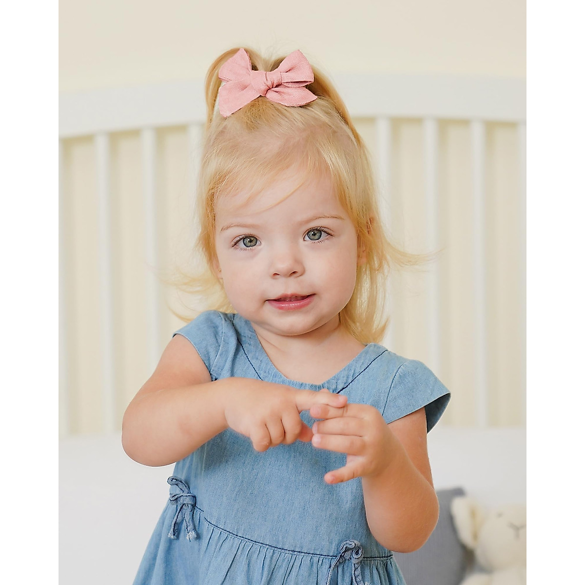 20pcs Baby Girl Hair Bows Clips Fully Lined Barrettes Hair Accessories for Little Girls Toddler Kids Teens