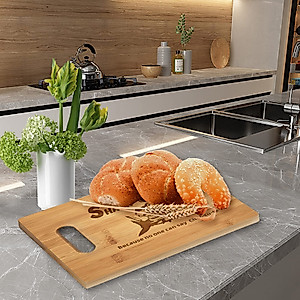 Shark Coochie Charcuterie Board，Handmade Cutting Bamboo Board, Funny Charcuterie Board (Board-A，13‘’)