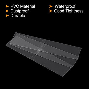 PATIKIL 118x30mm Perforated Shrink Bands, 400 Pack PVC Heat Shrink Wrap Band Fits Cap Diameter 2.76 to 2.91 Inch for Jars Cans, Clear