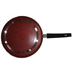 Best Nonstick Pan,Induction Base Non-Stick Dosa Tawa/Griddle,Dosa Pan,Non-Stick Induction Base Fry Pan,Thickness 3 mm, Size 10 X 10 inches With one Piece Wooden Spatula and One Piece Plastic Scrubber