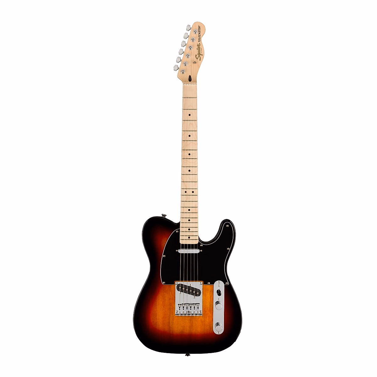 Squier Affinity Series Telecaster Electric Guitar, with 2-Year Warranty, 3-Color Sunburst, Maple Fingerboard