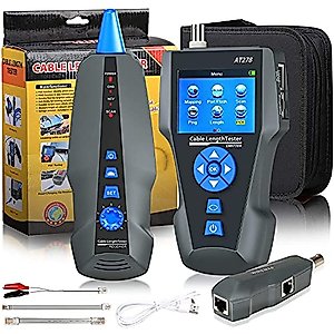 NOYAFA Network Cable Tester,AT278 TDR Multi-functional LCD Tracker For RJ45, RJ11, BNC, Metal Cable,PING/POE NF-8601S